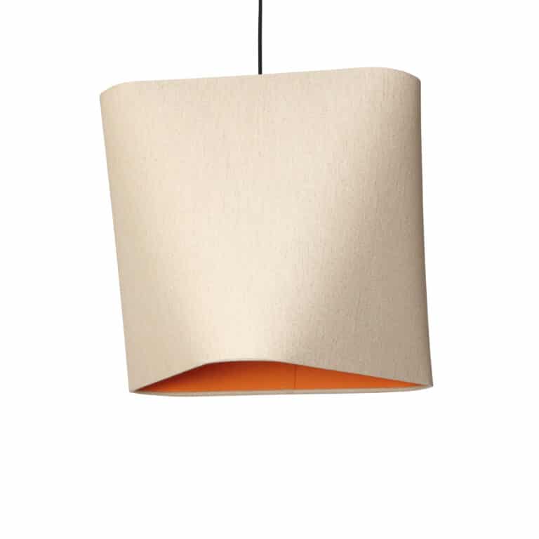 Button 1 natural linen pendant lights - lalampa.eu